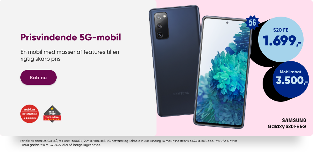 Billige mobiltelefoner og mobilabonnementer hos Telmore