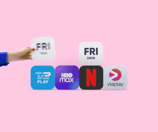 Mobilabonnement med streaming og fri data | Telmore Play