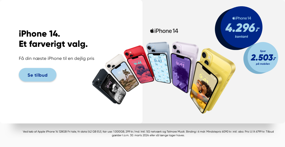 Shop billig mobiltelefon - find din nye smartphone hos Telmore