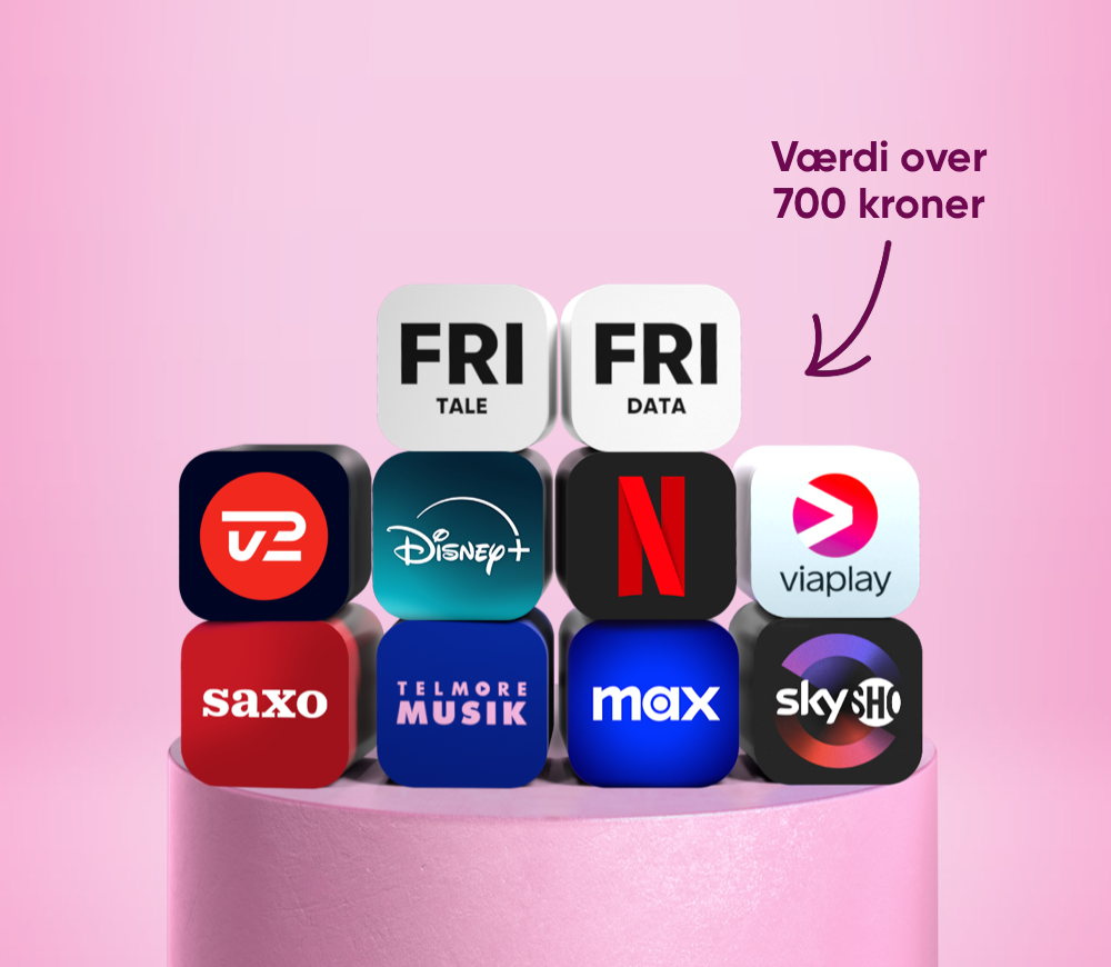 Mobilabonnement - Fri tale - Med data i EU | Telmore